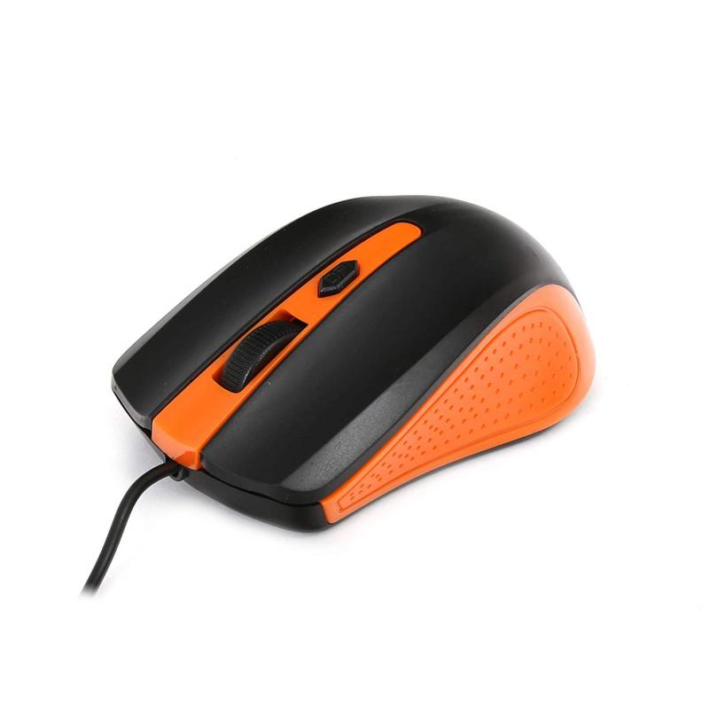 MOUSE OMEGA OTTICO ARANCIONE E NERO OM05BL CON CAVO USB 125CM - 1000DPI ...